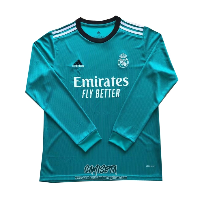 Tercera Camiseta Real Madrid 2021-2022 Manga Larga